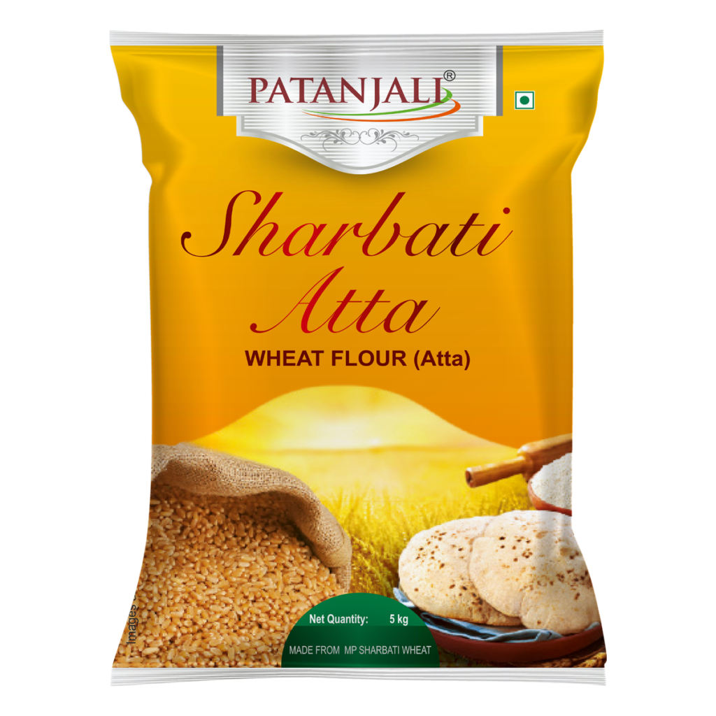 Patanjali Sharbati Whole Wheat Atta – Pure & Nutritious!