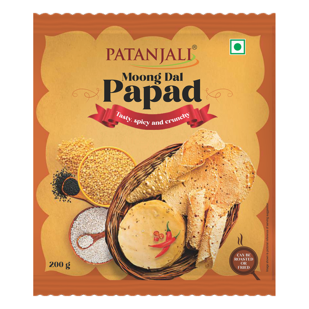 PATANJALI MOONG DAL PAPAD: Spicy Indian Delight